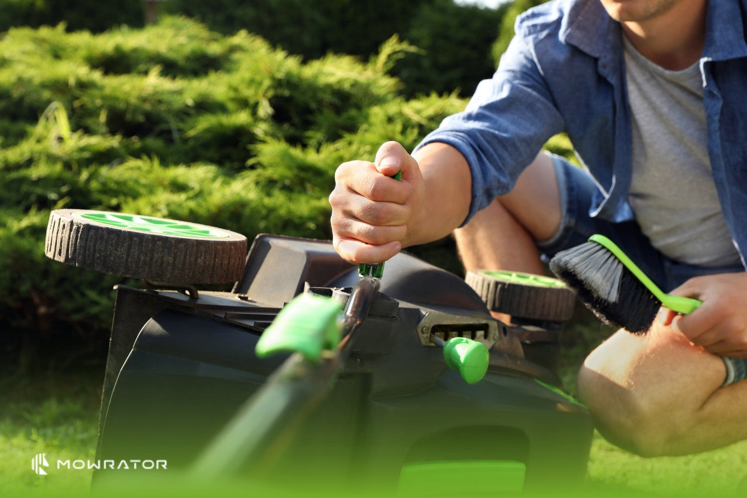 How To Fix A Broken Lawn Mower Wheel Without Welding | Easy Repair ...