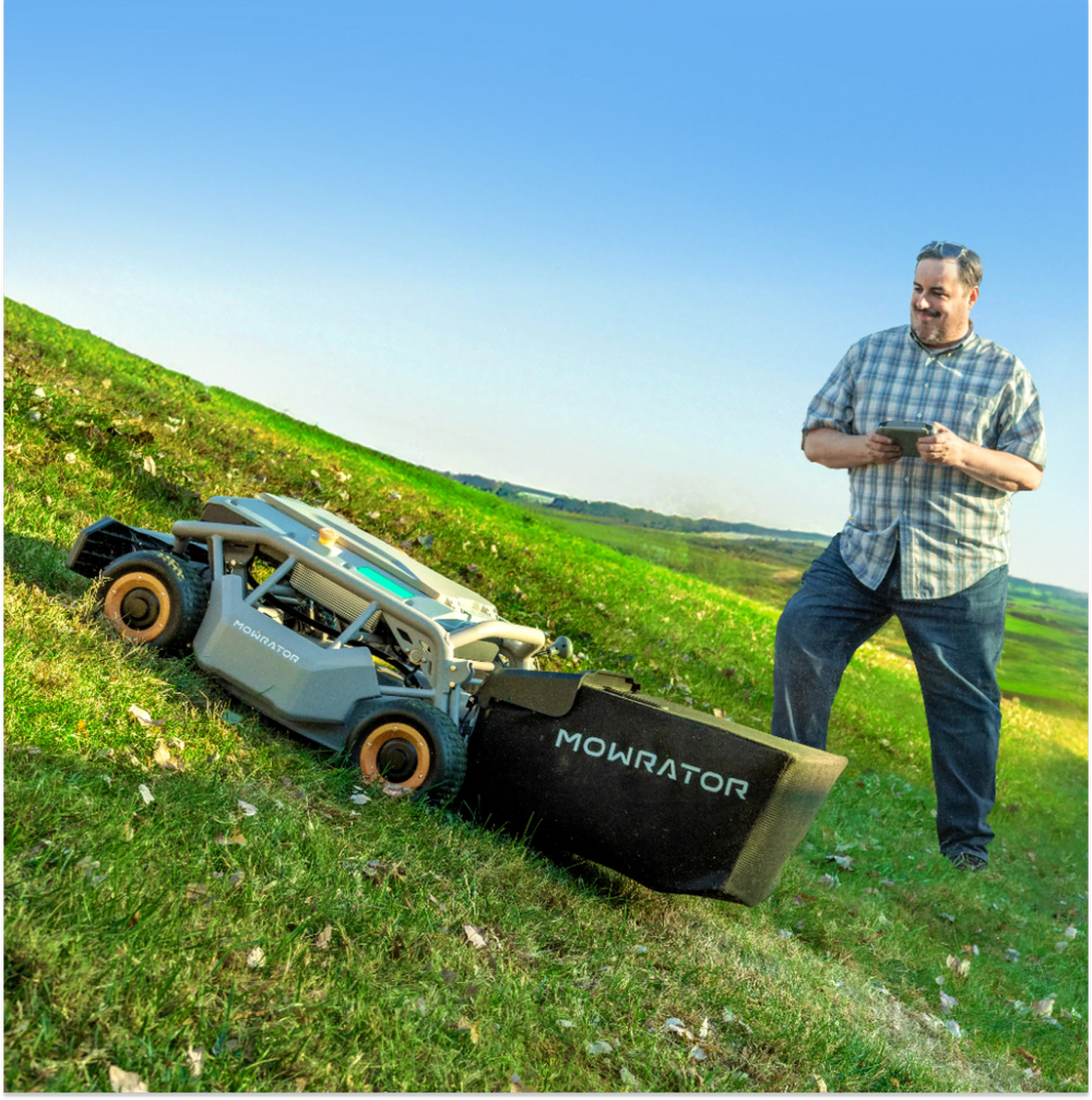Remote Control Lawn Mower | 100% Slope – Mowrator AU